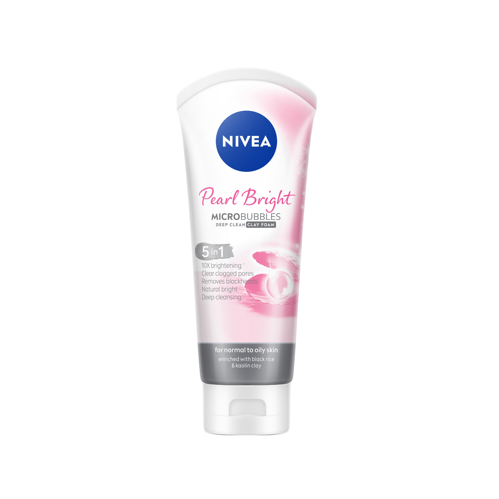 Sữa Rửa Mặt Đất Sét Sáng Da Ngọc Trai Nivea Pearl Bright Micro Bubbles Deep Clean Clay Foam 5IN1 ...