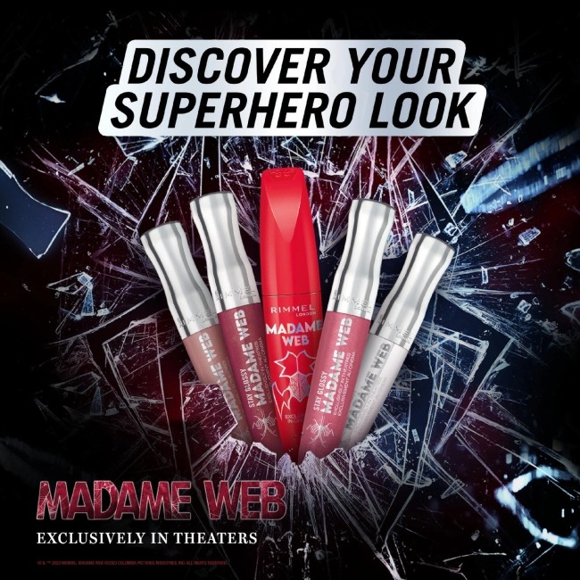 Rimmel x Madame Web Berkolaborasi Hadirkan Mascara dan Lip Gloss ala ...