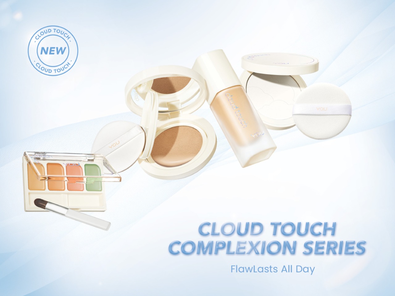 YOU Beauty Cloud Touch Complexion Series, Rangkaian Makeup untuk Tampilan Natural ala K-Pop Idol ...