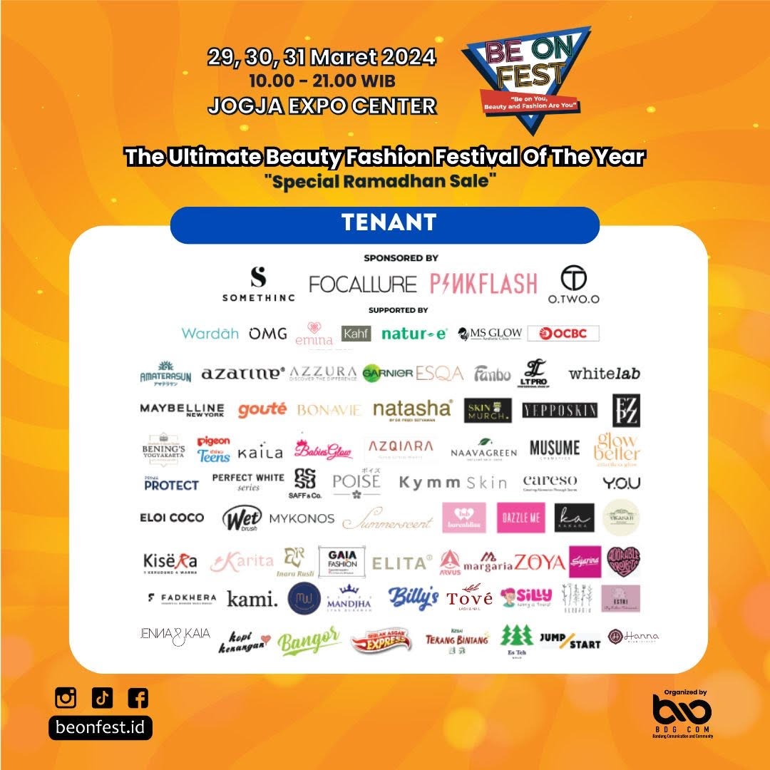 Siap-Siap Pakai THR, Be On Fest 2.0 akan Digelar di Jogja Selama 3 Hari! - Beauty Journal