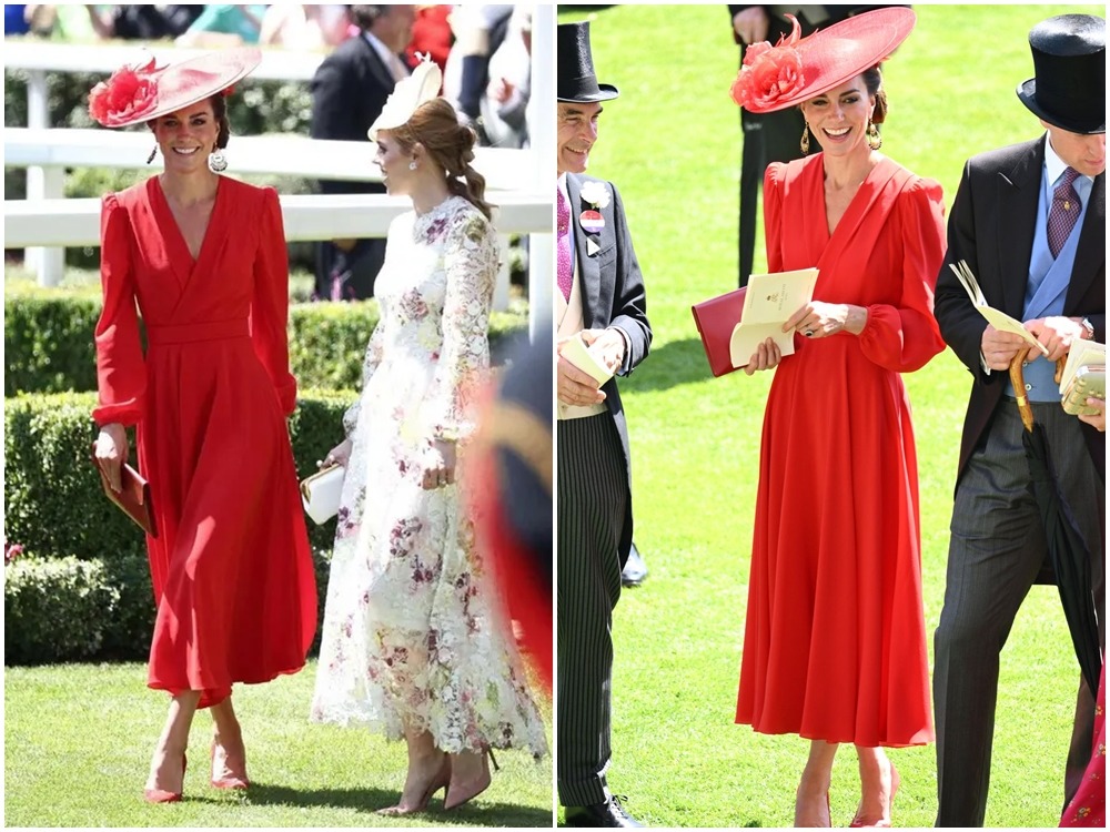Curi Perhatian dengan Gaun Merah, Kate Middleton Tampil Menawan di Acara Royal Ascot 2023 ...