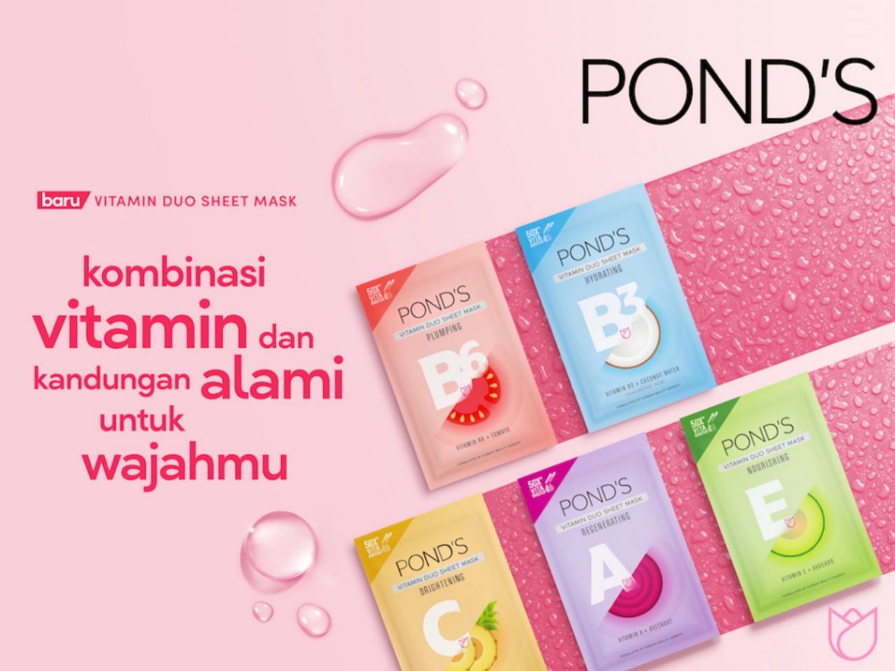 Me-time Lebih Lengkap bersama 5 Varian POND’S Vitamin Duo Sheet Mask ...