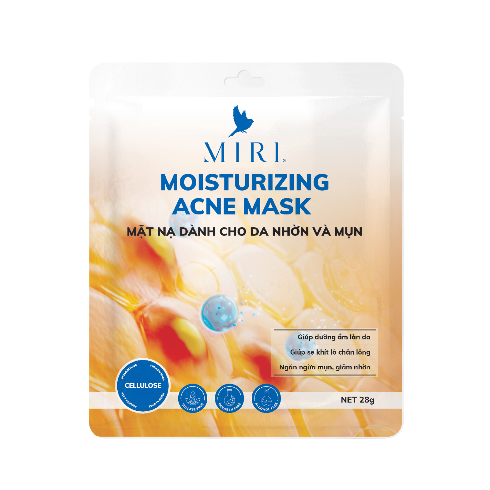 Mặt Nạ Dành Cho Da Nhờn Và Mụn Miri Moisturizing Acne Sheet Mask 28g ...