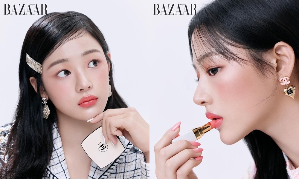 Pakai Chanel Beauty, Begini Makeup Look Minji NewJeans di Cover Majalah ...