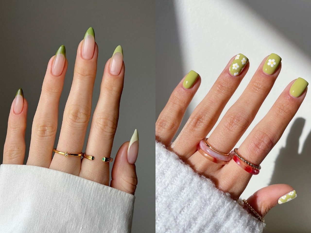 Calling to Matcha Lovers! Ini Inspirasi Riasan Kuku Matcha Latte Nails ...