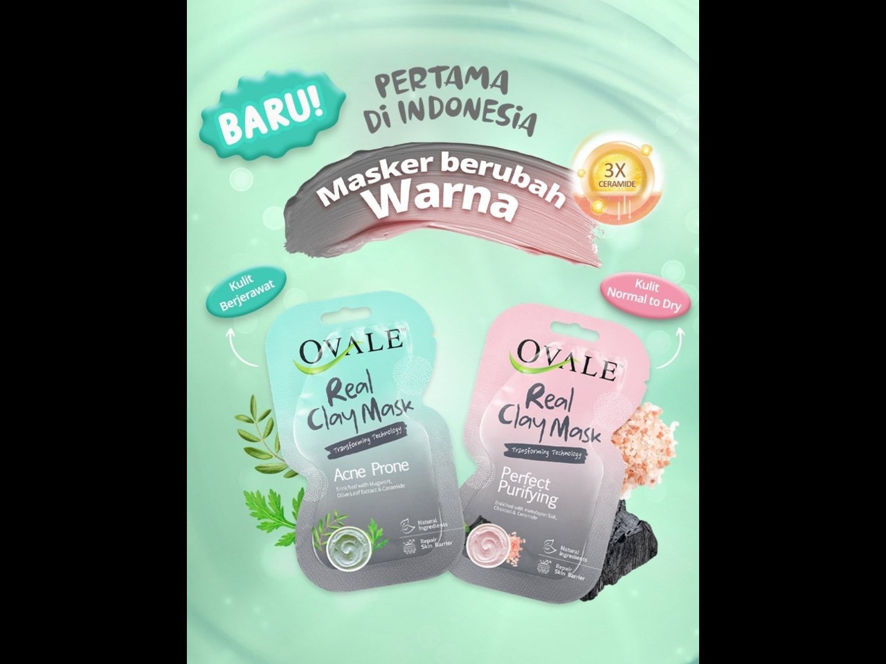 Ovale Real Clay Mask, Masker Baru untuk Deep Cleansing yang Bisa ...