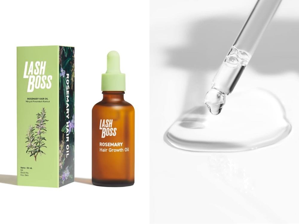 LashBoss Hair Growth Oil, Produk dengan Kandungan Rosemary untuk Bantu ...