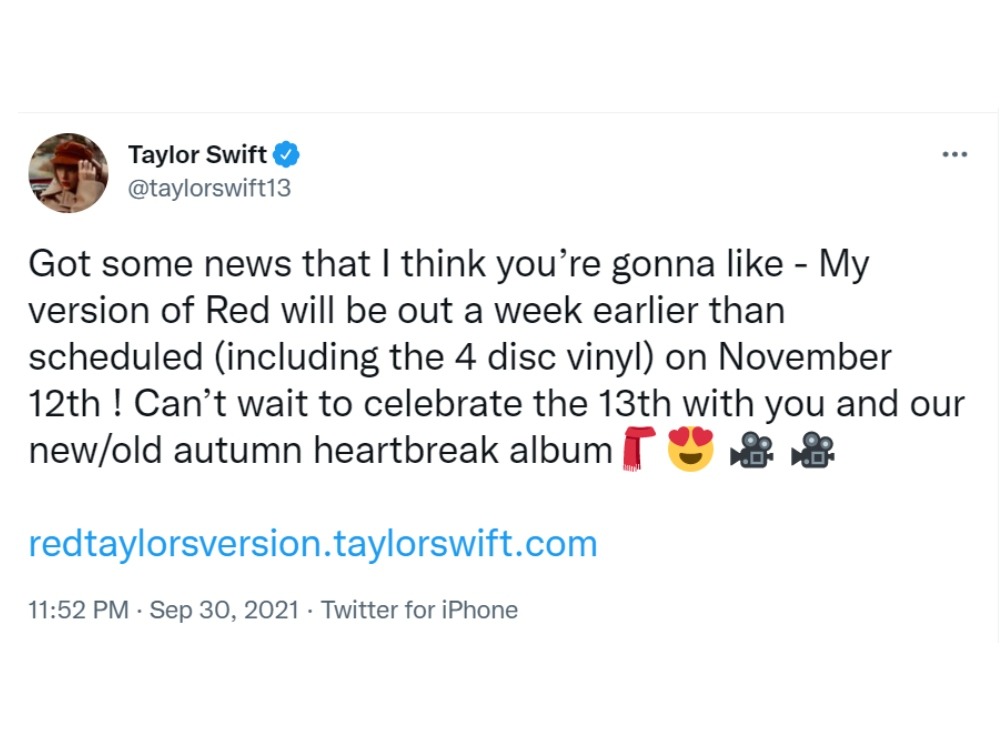Deretan Fakta yang Perlu Swifties Tahu tentang Album 'Red (Taylor's ...