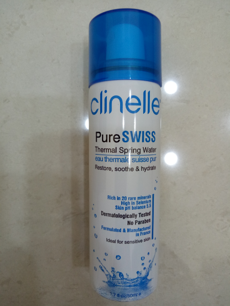 Clinelle PURESWISS THERMAL SPRING WATER-50ML - Review SOCO by Sociolla