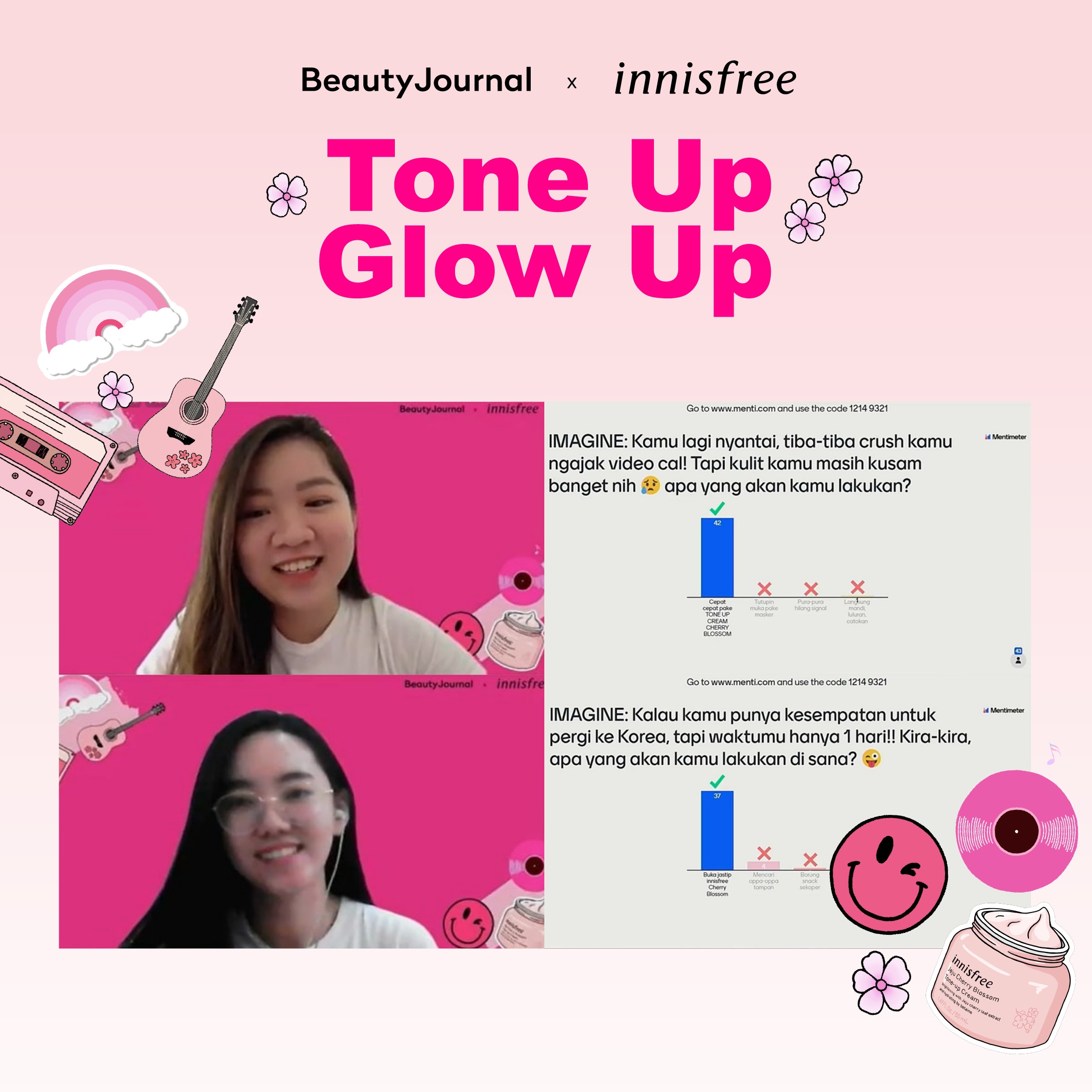 Rangkuman Keseruan Virtual Event Tone Up Glow Up with innisfree Jeju ...