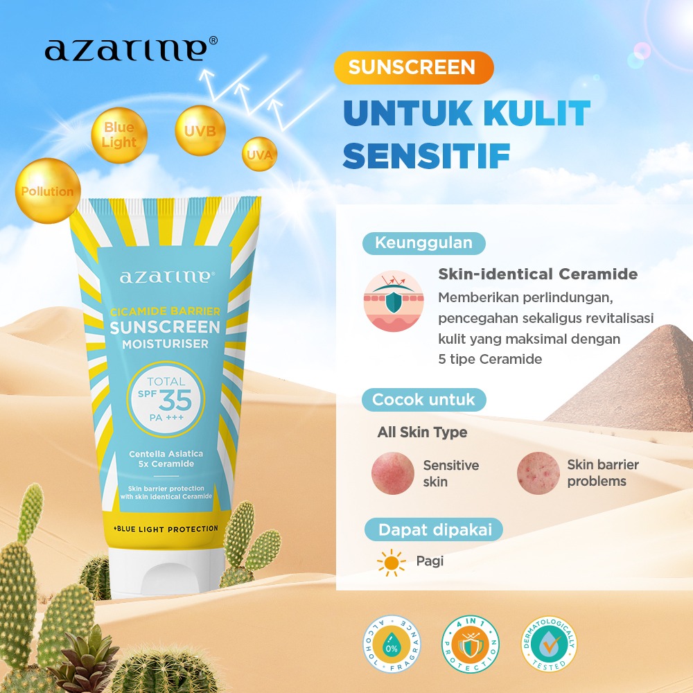 Sunscreen Azarine 101: Panduan Memilih Varian Sesuai Kebutuhan Kulitmu - Beauty Journal