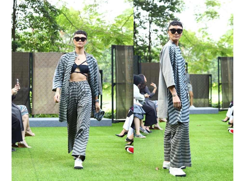 Kolaborasi Ohmmbybai dan Cita Tenun Indonesia dalam Tampilan Tenun Ikat ...