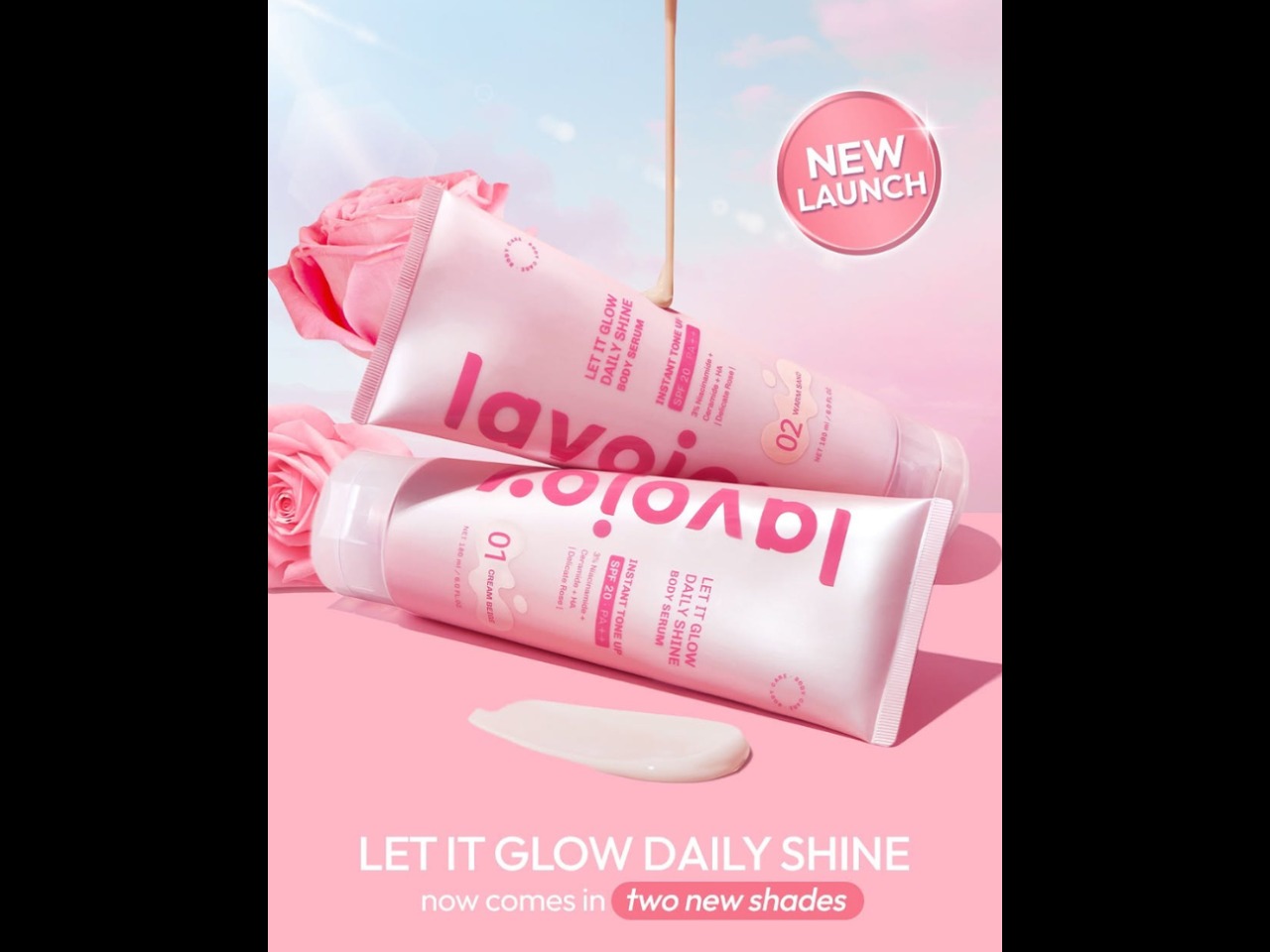 Lavojoy Tone-up Body Serum, Bikin Kulit Glowing Bebas Tampilan Abu-Abu ...