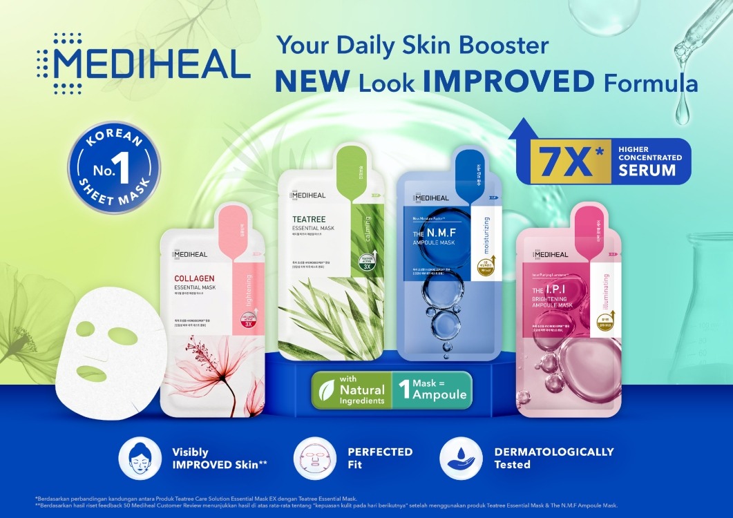 Upgrade Formula, Intip 9 Varian Baru Mediheal Renewal Sheet Mask, yuk ...