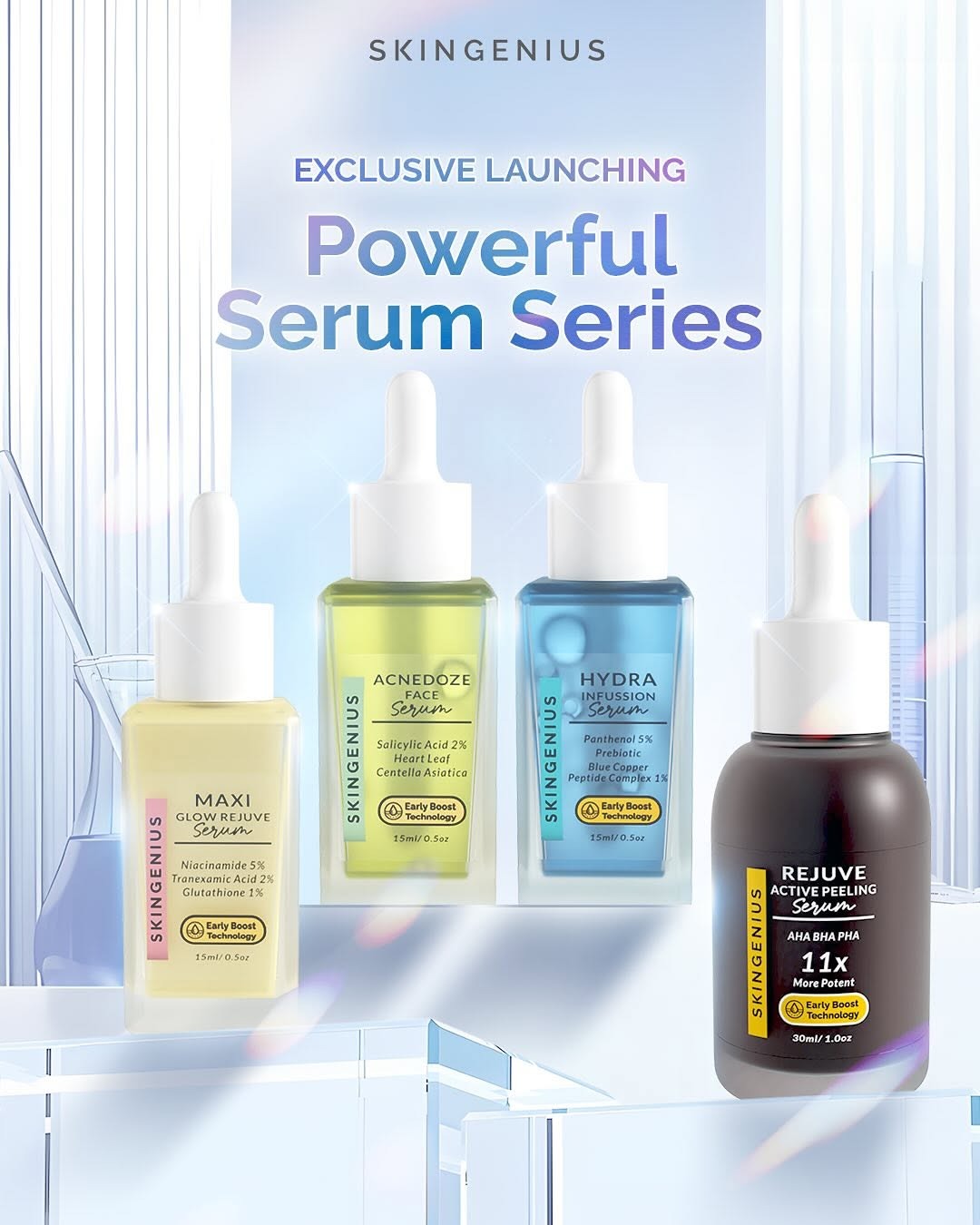 Ada 4 Serum Baru dari SkinGenius yang Siap Atasi Berbagai Masalah ...
