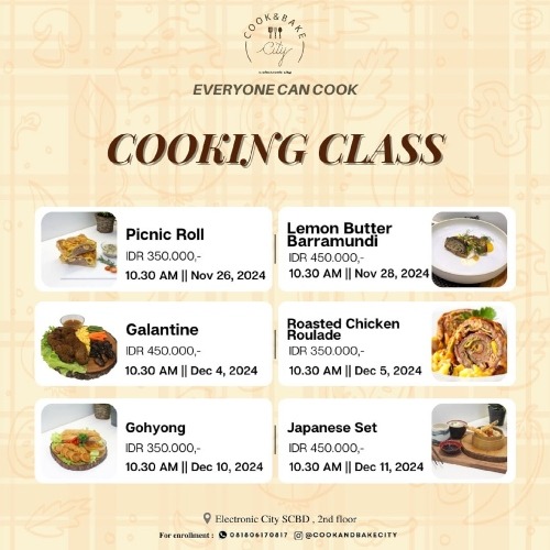 Rekomendasi Fun Cooking di Jakarta yang Cocok untuk Mengisi Akhir Pekan ...