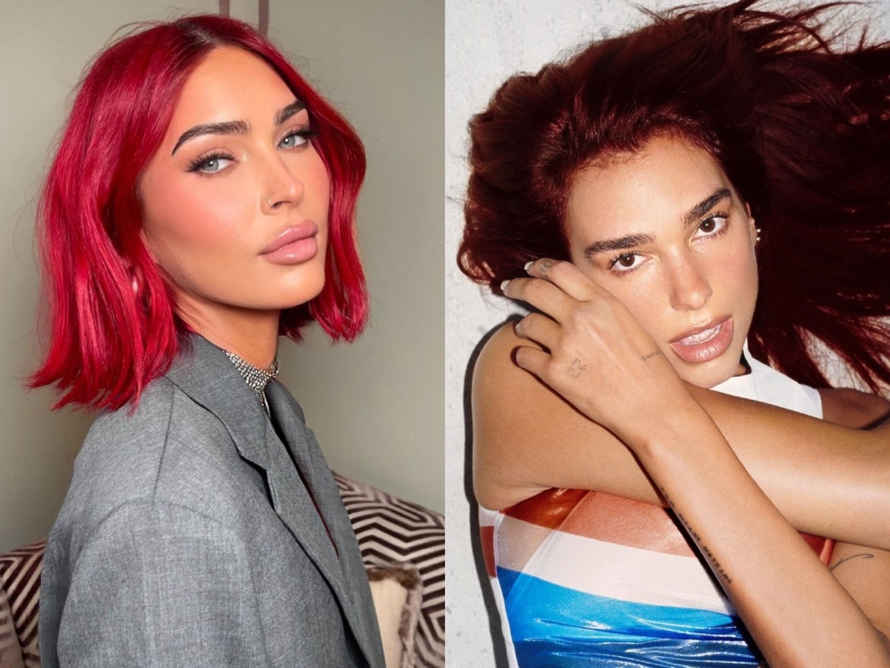 Intip Penampilan Dua Lipa hingga Megan Fox yang Kompak Cat Rambut Merah ...