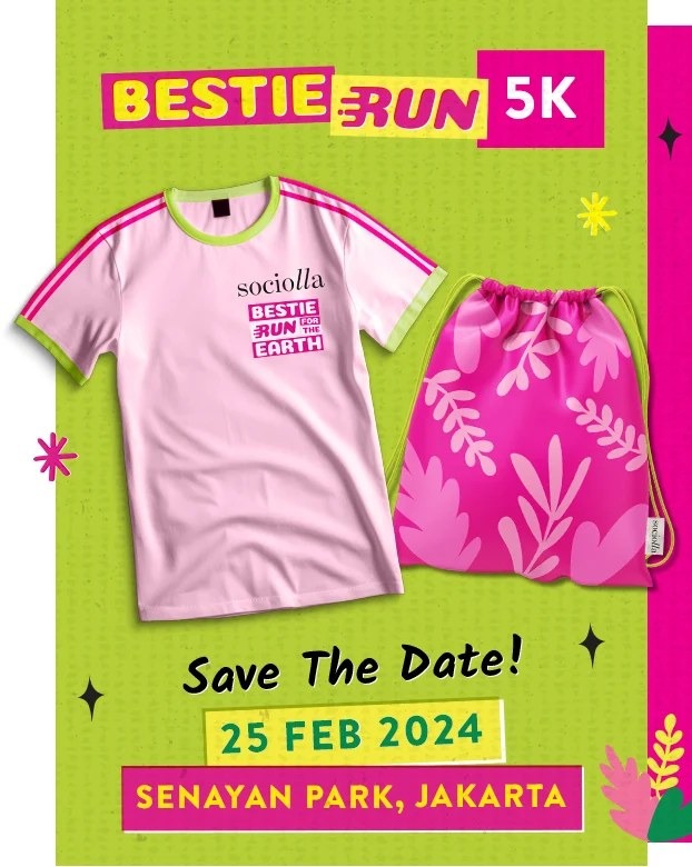 Bestie Run For The Earth, Event Lari dari Sociolla yang Enggak Boleh ...