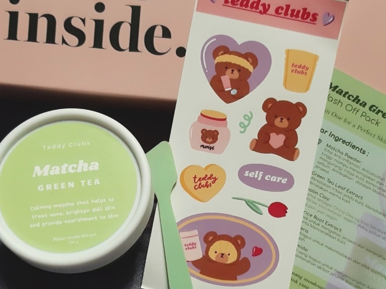 Review: Teddy Clubs Matcha Green Tea Clay Mask, Masker Lokal yang Super ...