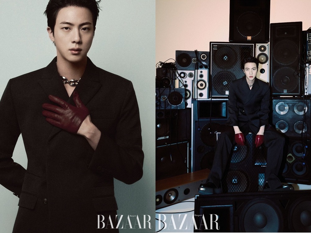 Bedah Outfit Jin BTS di Harper's Bazaar Korea Edisi September - Beauty ...