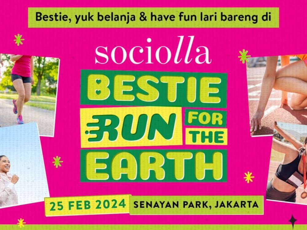 Bestie Run For The Earth, Event Lari dari Sociolla yang Enggak Boleh ...
