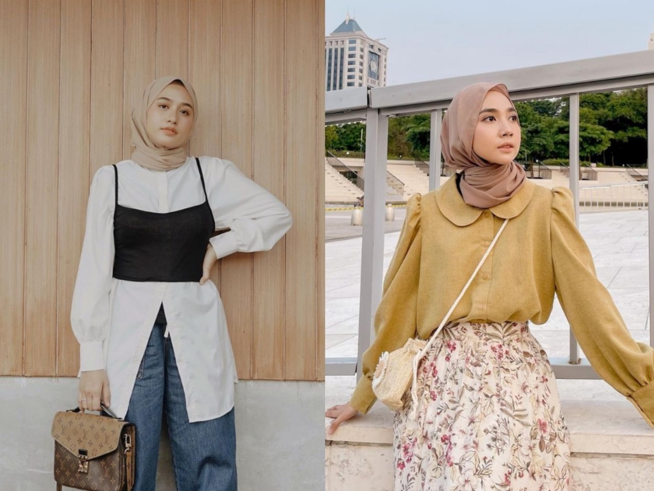 Tampil Feminin hingga Tomboy, Berikut Inspirasi Padu-Padan Outfit Hijabers ala Selebgram Tanah ...