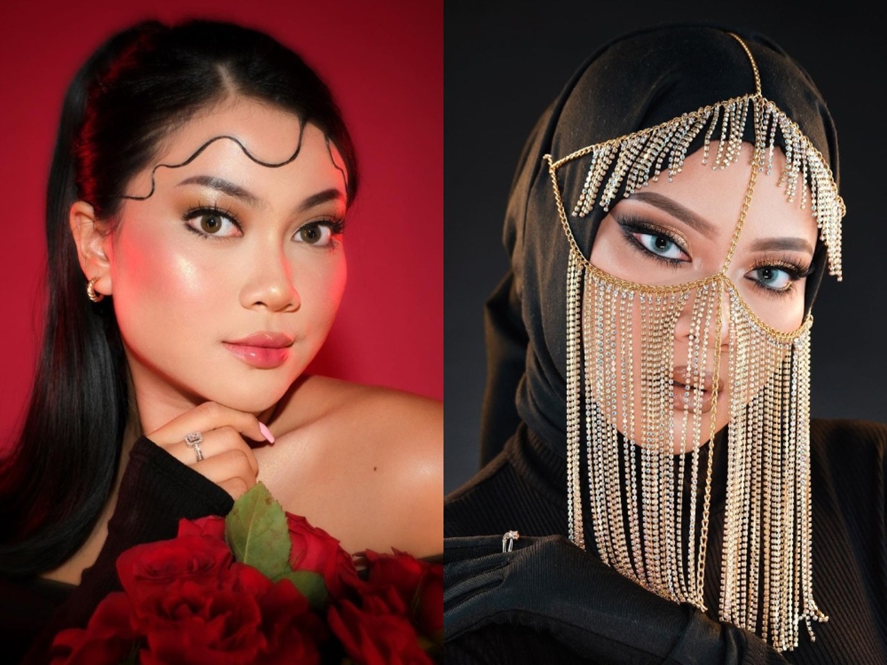 12 Makeup Look Hanum Mega yang Tampil Flawless dalam Riasan Natural ...