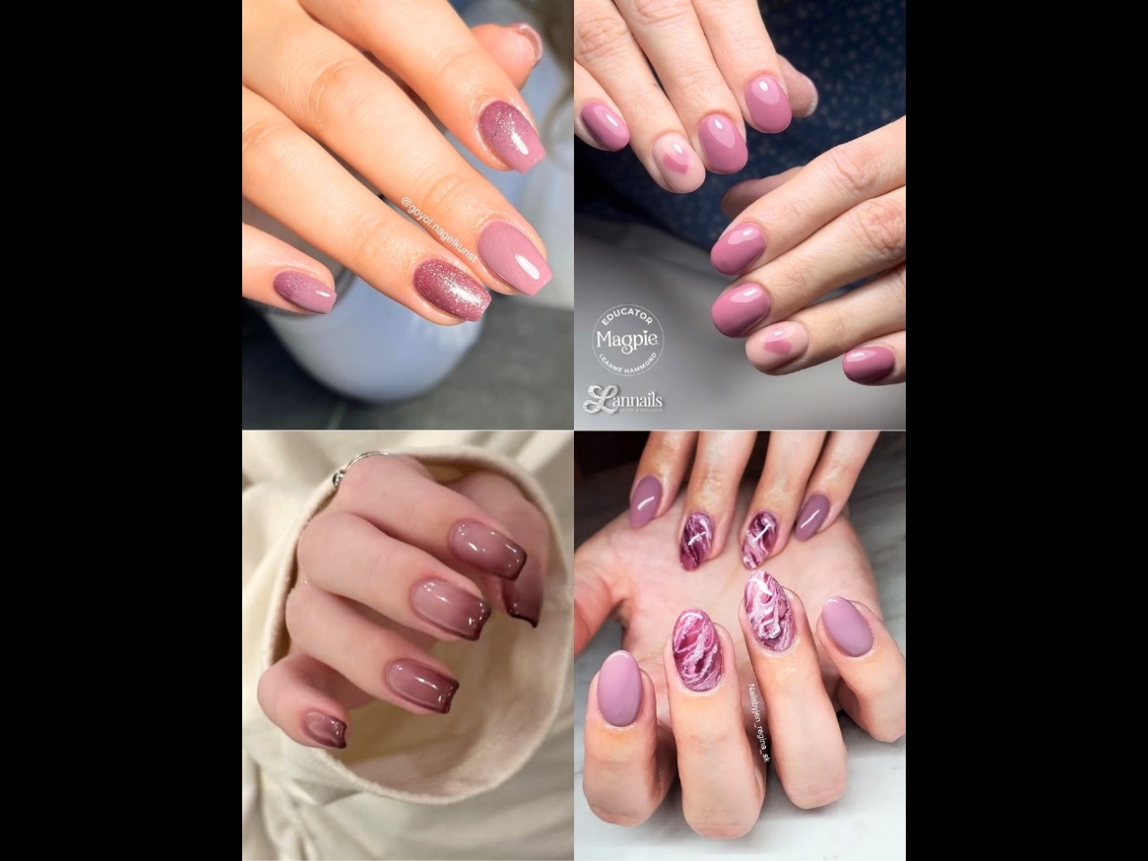 15 Inspirasi Mauve Nails, Tampilan Chic dari Kasual hingga Formal ...