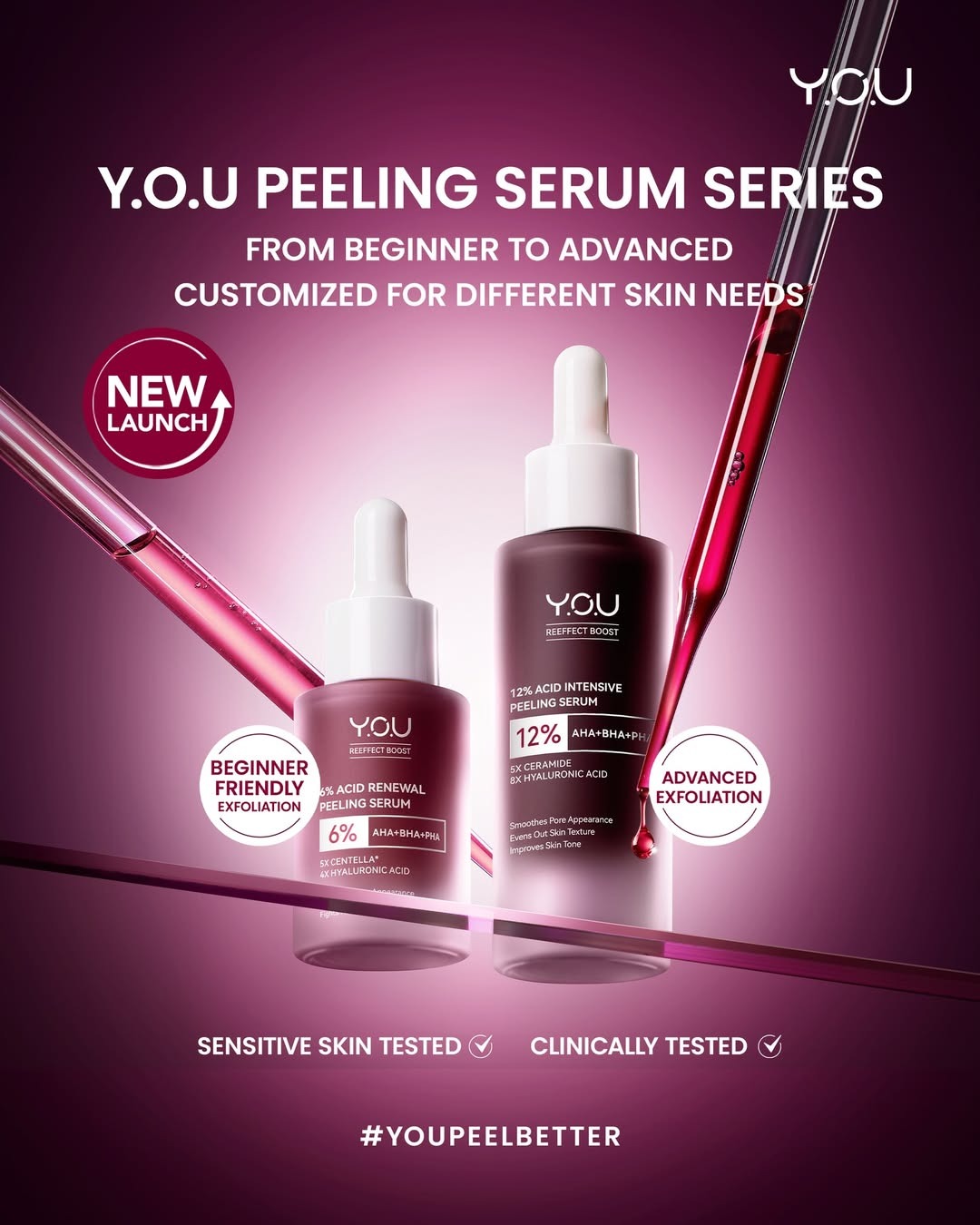 Baru! Peeling Serum Y.O.U Hadir dalam 2 Varian Berbeda untuk Setiap Kebutuhan Kulit - Beauty Journal