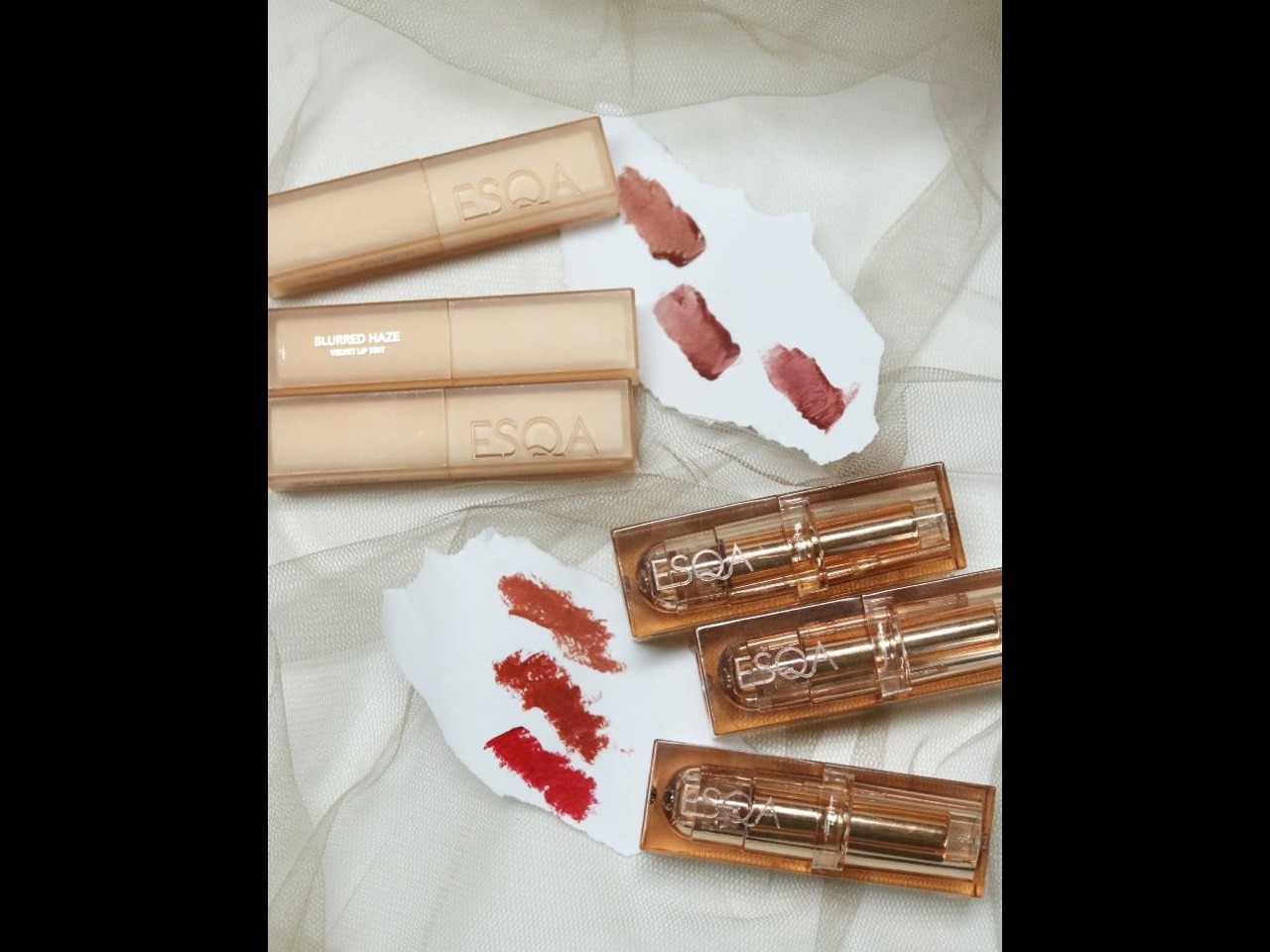 Review: 2 Lipstik ESQA Cloud Kiss Refillable Powder Lipstick & Blurred ...