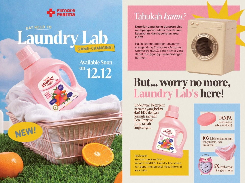 Inovasi Baru, Filmore Pharma Rilis Deterjen Pakaian Dalam 'Laundry Lab' untuk Atasi Masalah ...