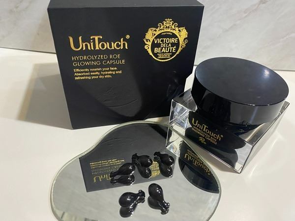 Review: UniTouch Hydrolyzed Roe Glowing Capsule, Skincare dengan ...