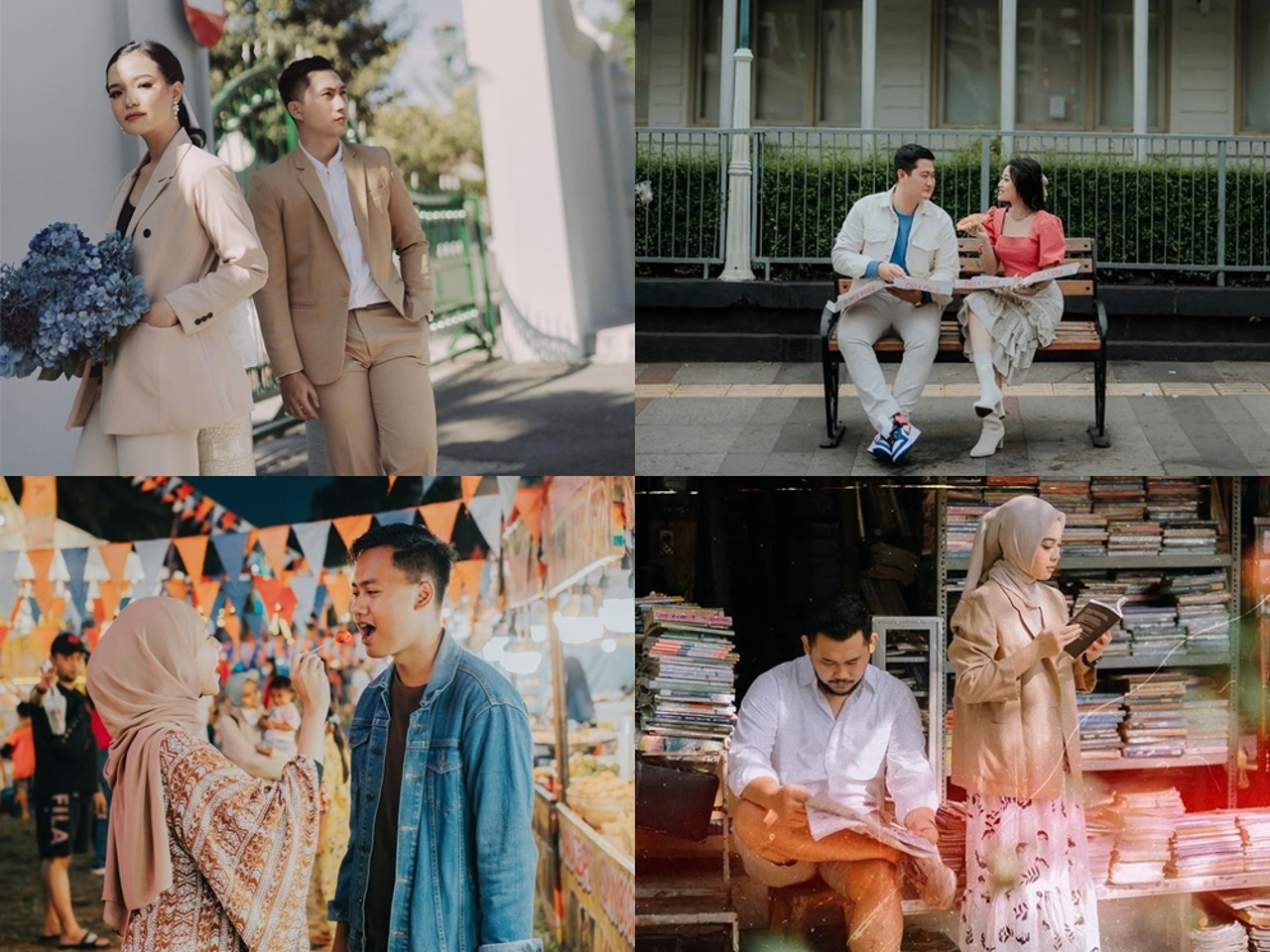 Inspirasi 10 Konsep Foto Prewedding on The Street yang Kini Sedang ...