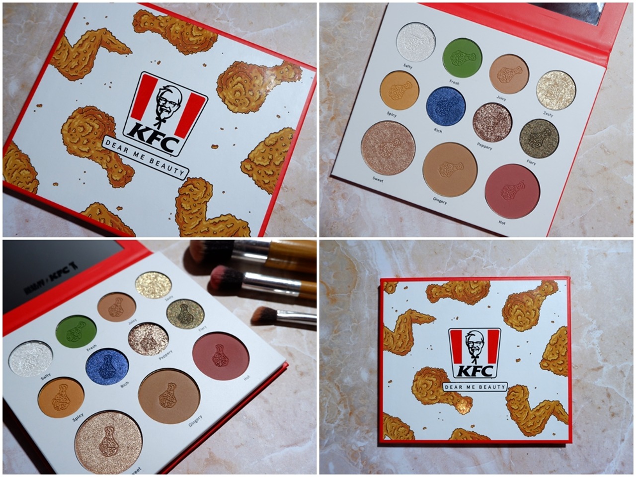 Review: Dear Me Beauty X KFC Secret Recipe Face Palette, Praktis Banget ...
