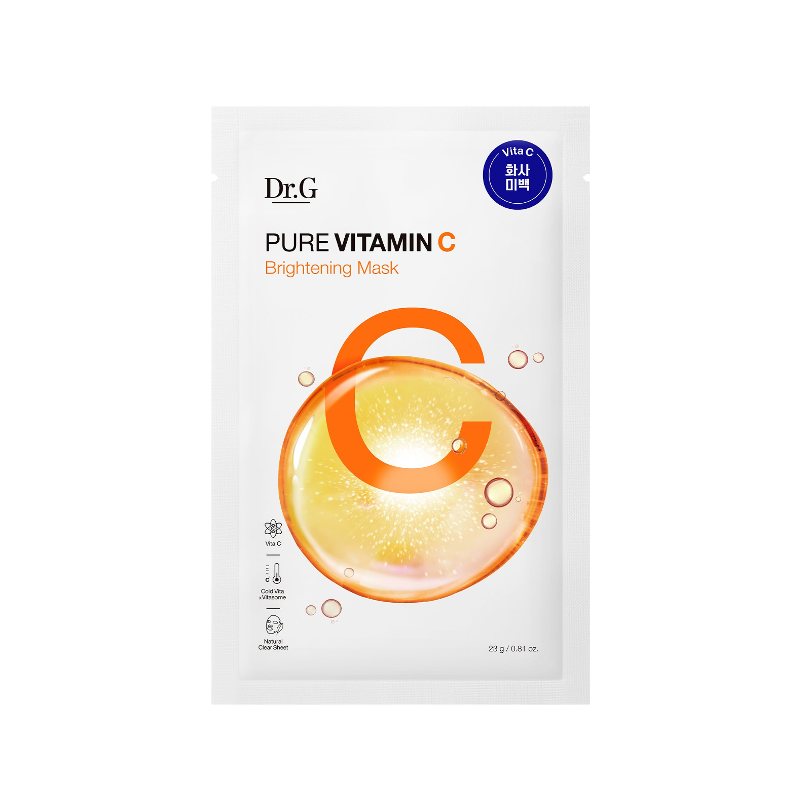 Mặt Nạ Giấy Dr.G Pure Vitamin C Brightening Mask 23g | Sociolla