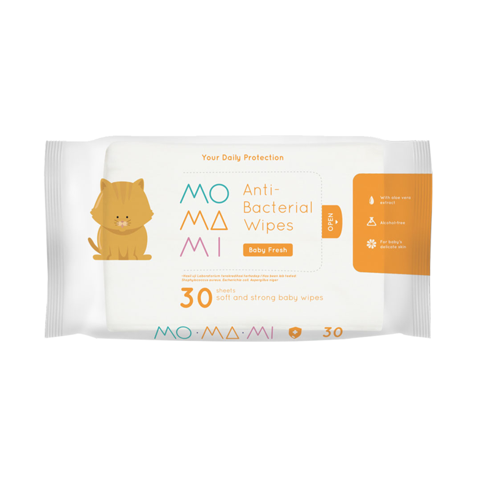 Mo Ma Mi Antibacterial Wipes 30S - Review SOCO by Sociolla