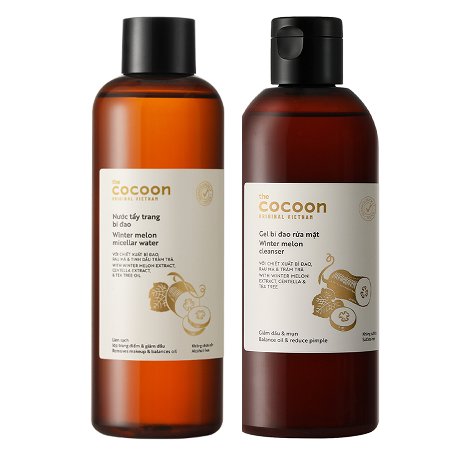 Combo Cocoon Gel Bí Đao Rửa Mặt Cocoon 310ml & Nước Tẩy Trang Bí Đao ...