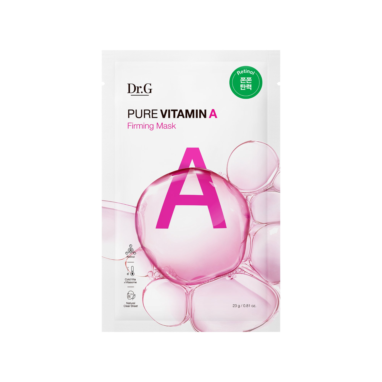 Mặt Nạ Giấy Dr.G Pure Vitamin A Firming Mask 23g | Sociolla