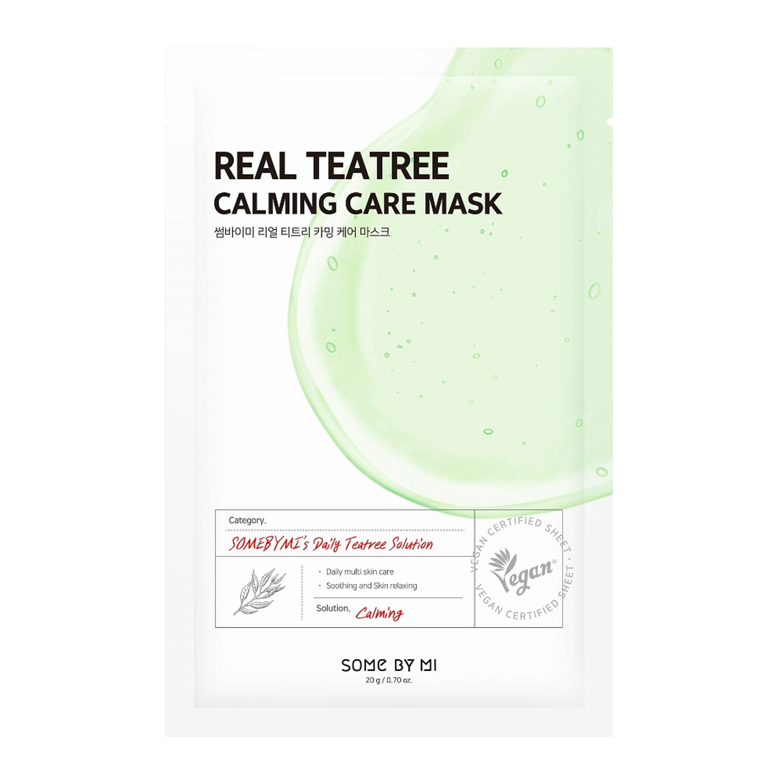 Mặt Nạ Giấy Some By Mi Real Teatree Calming Care Mask 20g | Sociolla