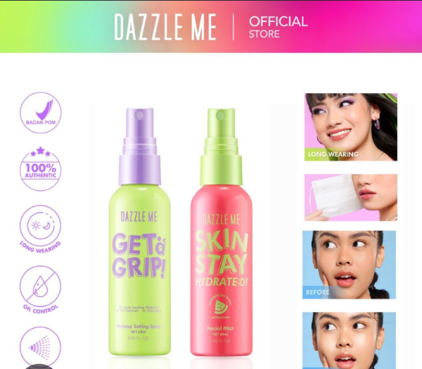 Dazzle Me Get a Grip! Makeup Setting Spray Fix - Review SOCO by Sociolla
