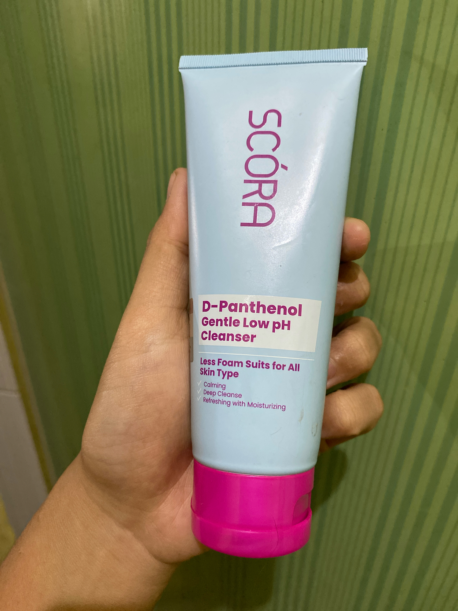 SCORA D-Panthenol Gentle Low pH Cleanser - Review SOCO by Sociolla