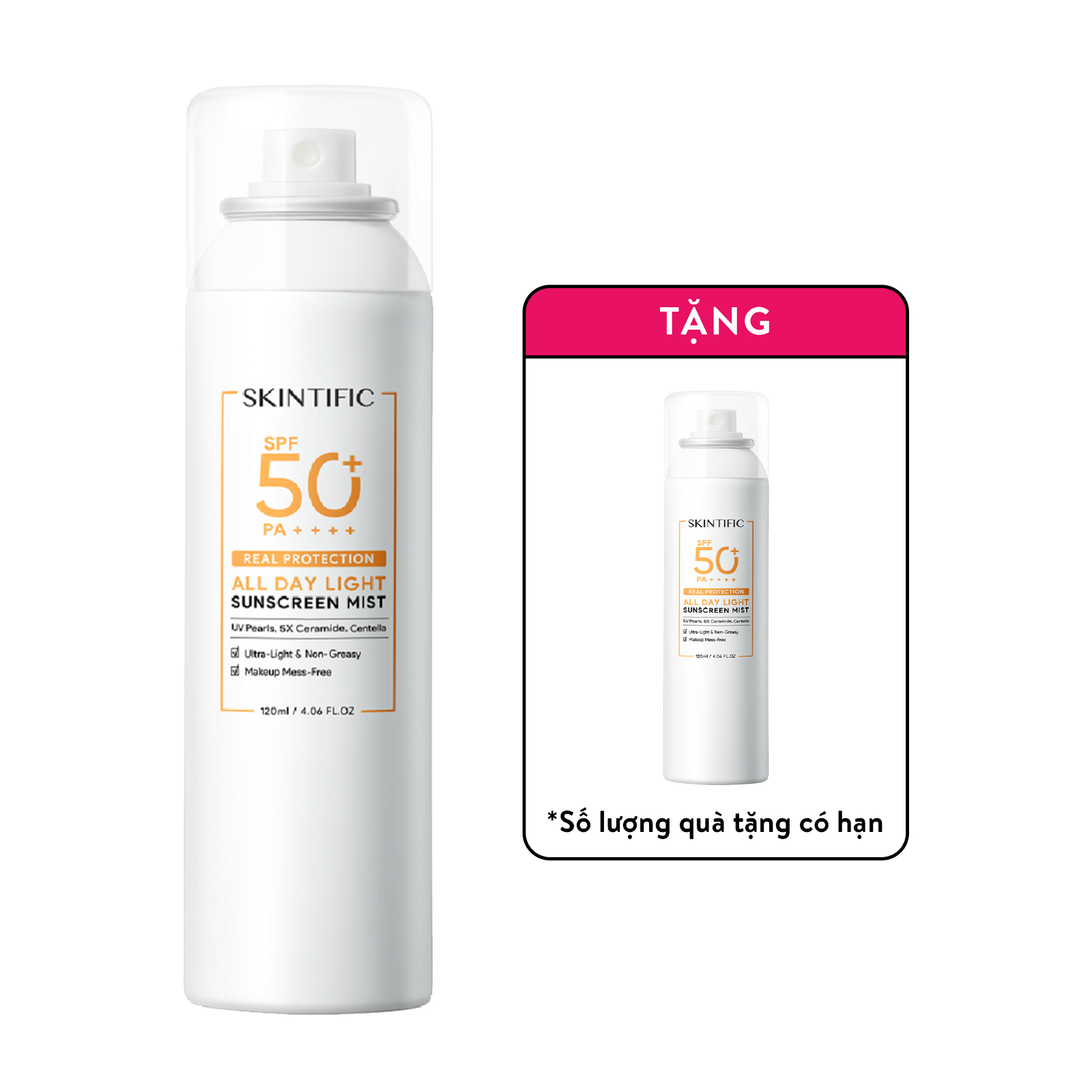 [Mua 1 Tặng 1] Xịt Chống Nắng Skintific All Day Light Sunscreen Mist ...