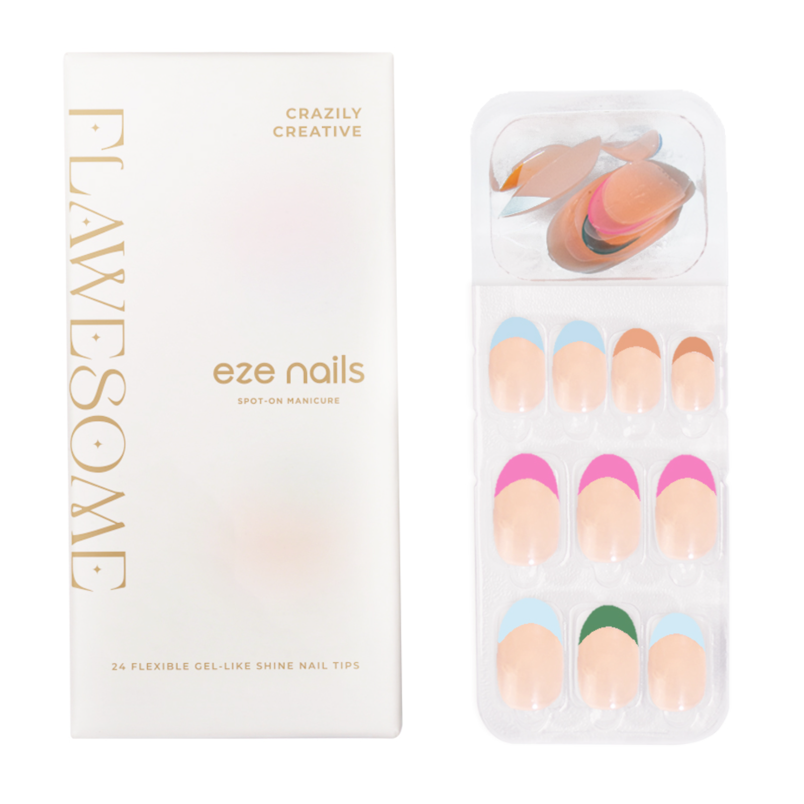 Jual Eze Nails Nail Arts Spot-On Manicure Crazily Creative | Sociolla