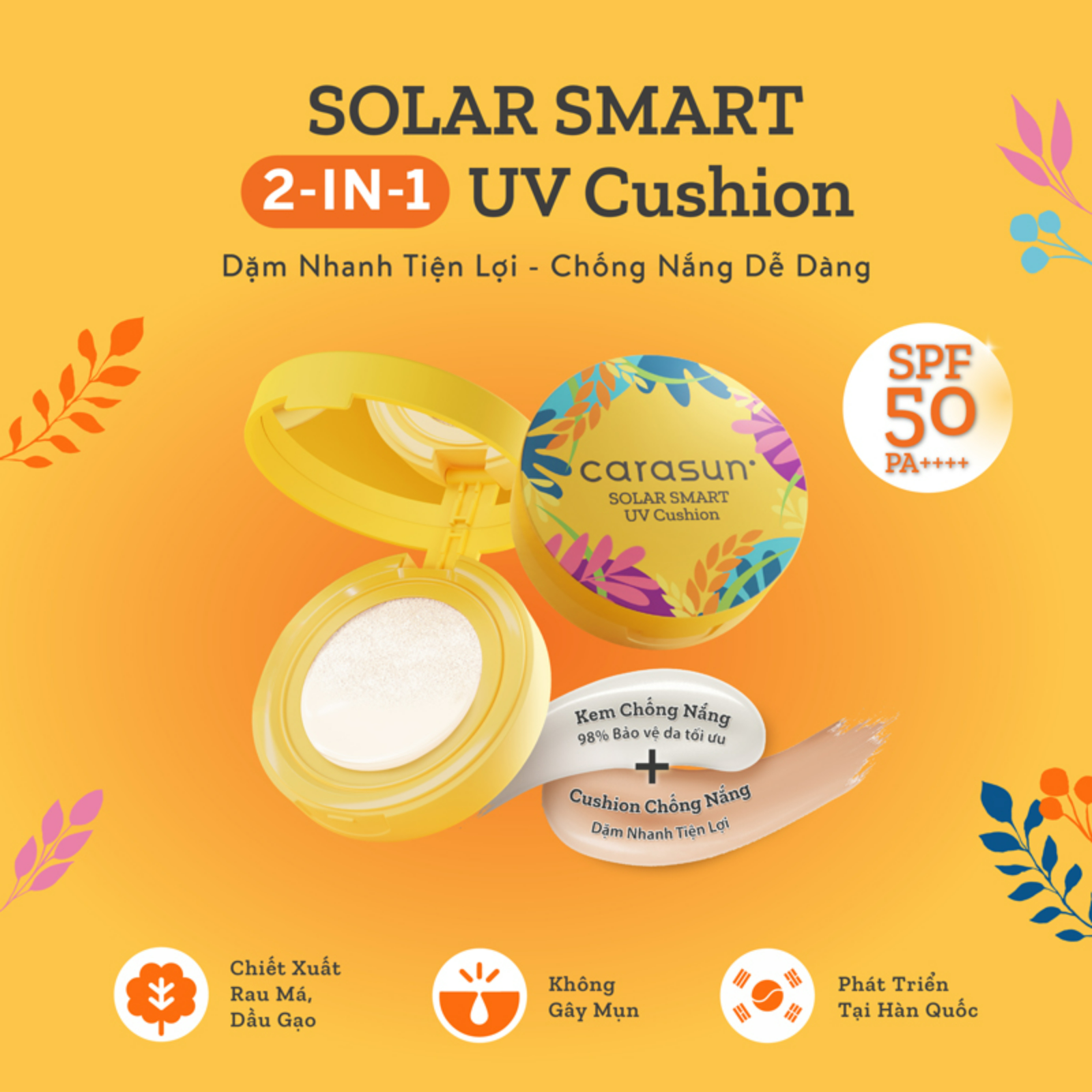 Carasun Solar Smart UV Cushion | Sociolla